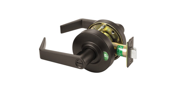 Accentra YPL02 Heavy-Duty Cylindrical Indicator Lever Lock, Privacy Fu ...