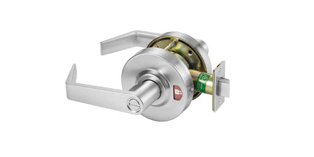 Accentra YPL02 Heavy-Duty Cylindrical Indicator Lever Lock, Privacy Fu ...