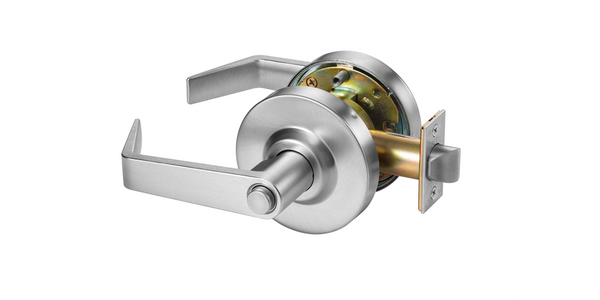 Accentra YPL02 Heavy-Duty Cylindrical Indicator Lever Lock, Privacy Fu ...