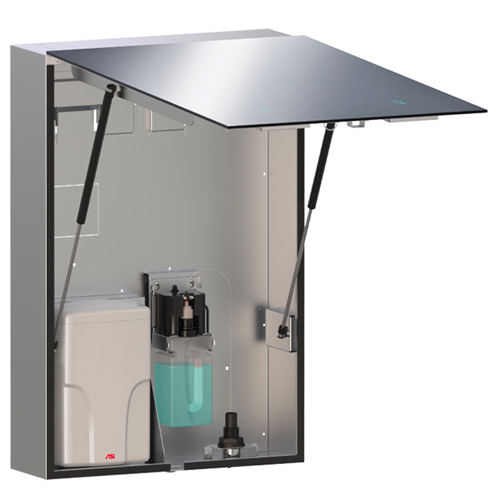 ASI 0663-1 Velare™ - Stainless Steel Mirror Cabinet - Frameless - Foam ...